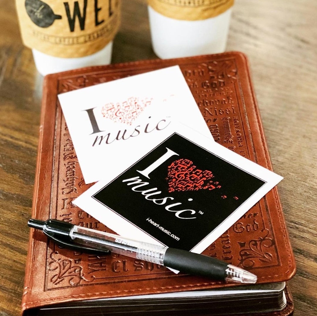 I Love Music Sticker, Square - Etsy