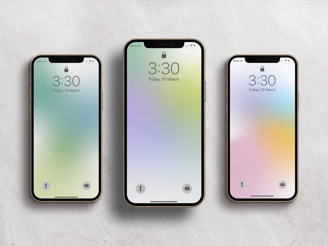 Aura Gradient iPhone Wallpapers Digital Download, Aesthetic Wallpaper ...