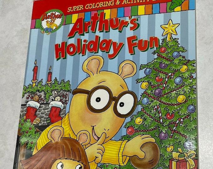Arthur's Holiday Fun Super Coloring & Activity Book - Landoll's 1999 - Etsy