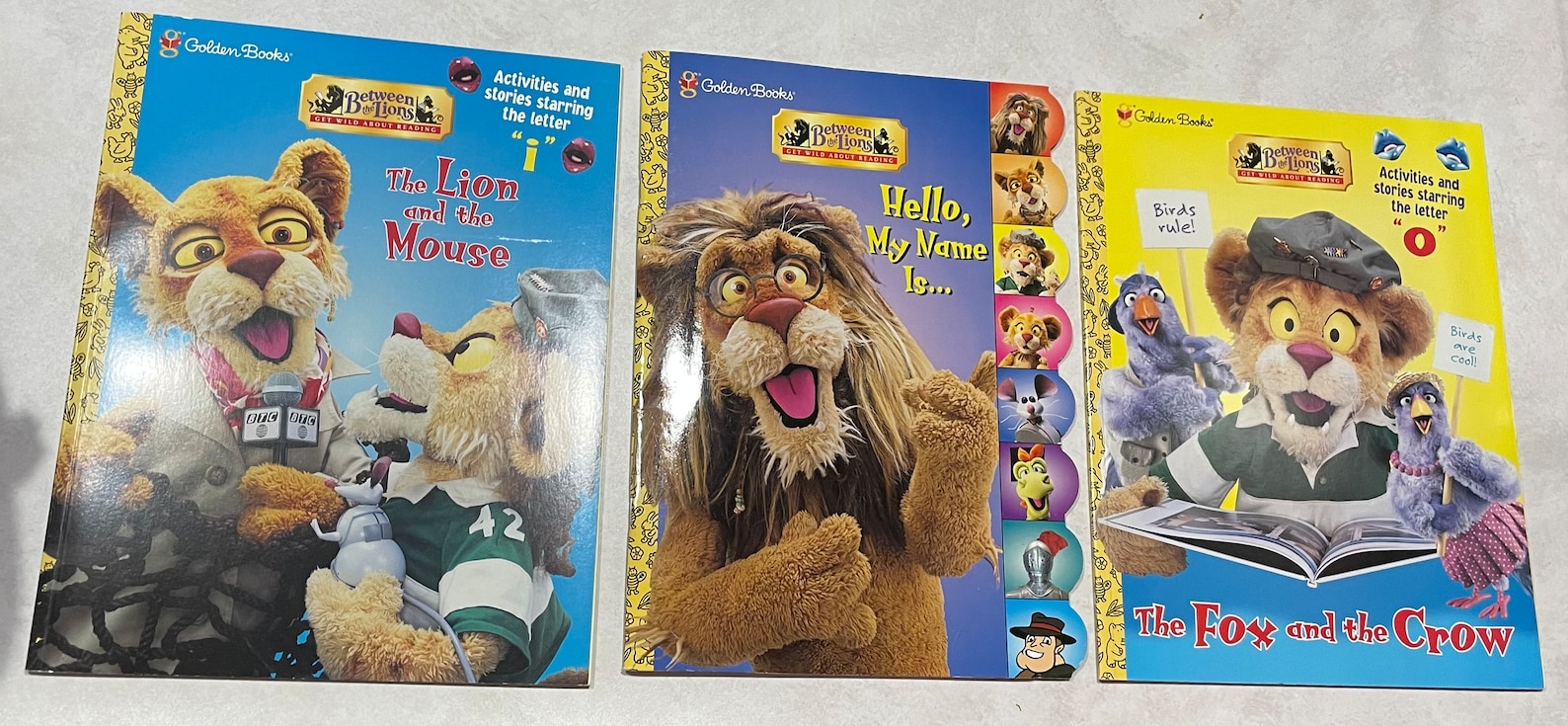 3 Between the Lions Coloring and Activity Books Golden Books 2000 - Etsy