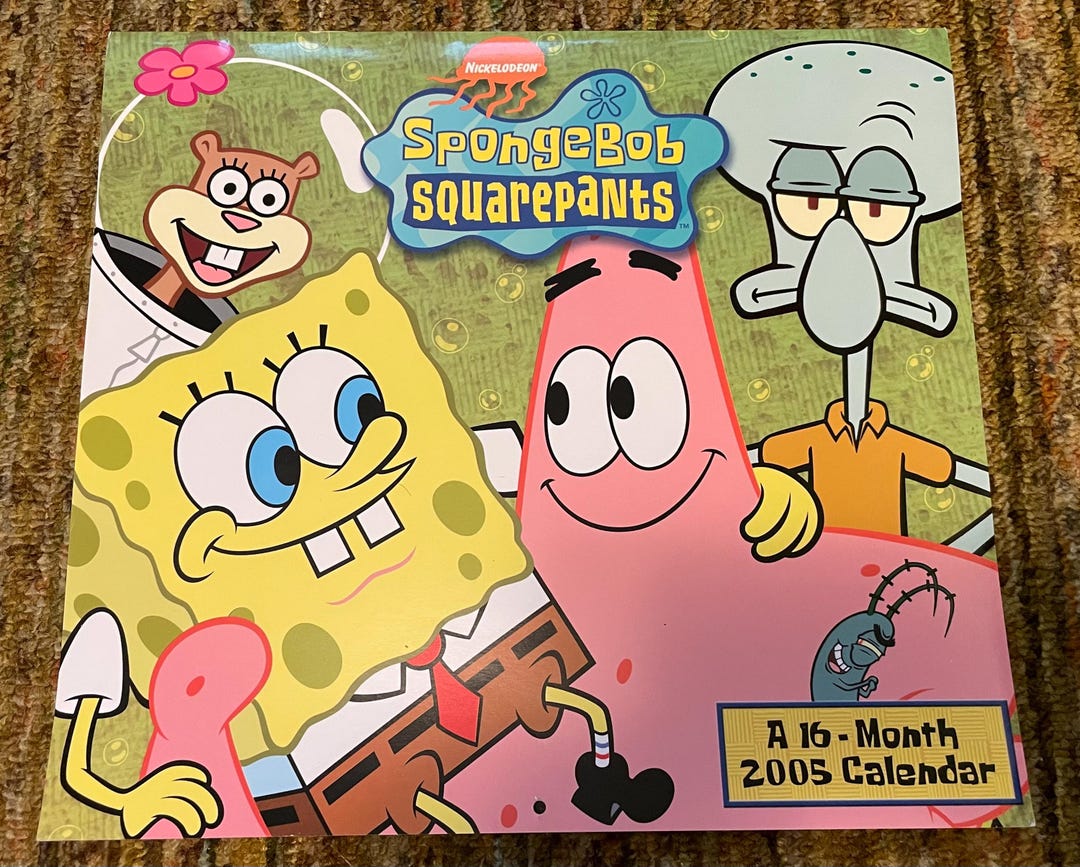 Spongebob Squarepants 16-month 2005 Calendar - Etsy