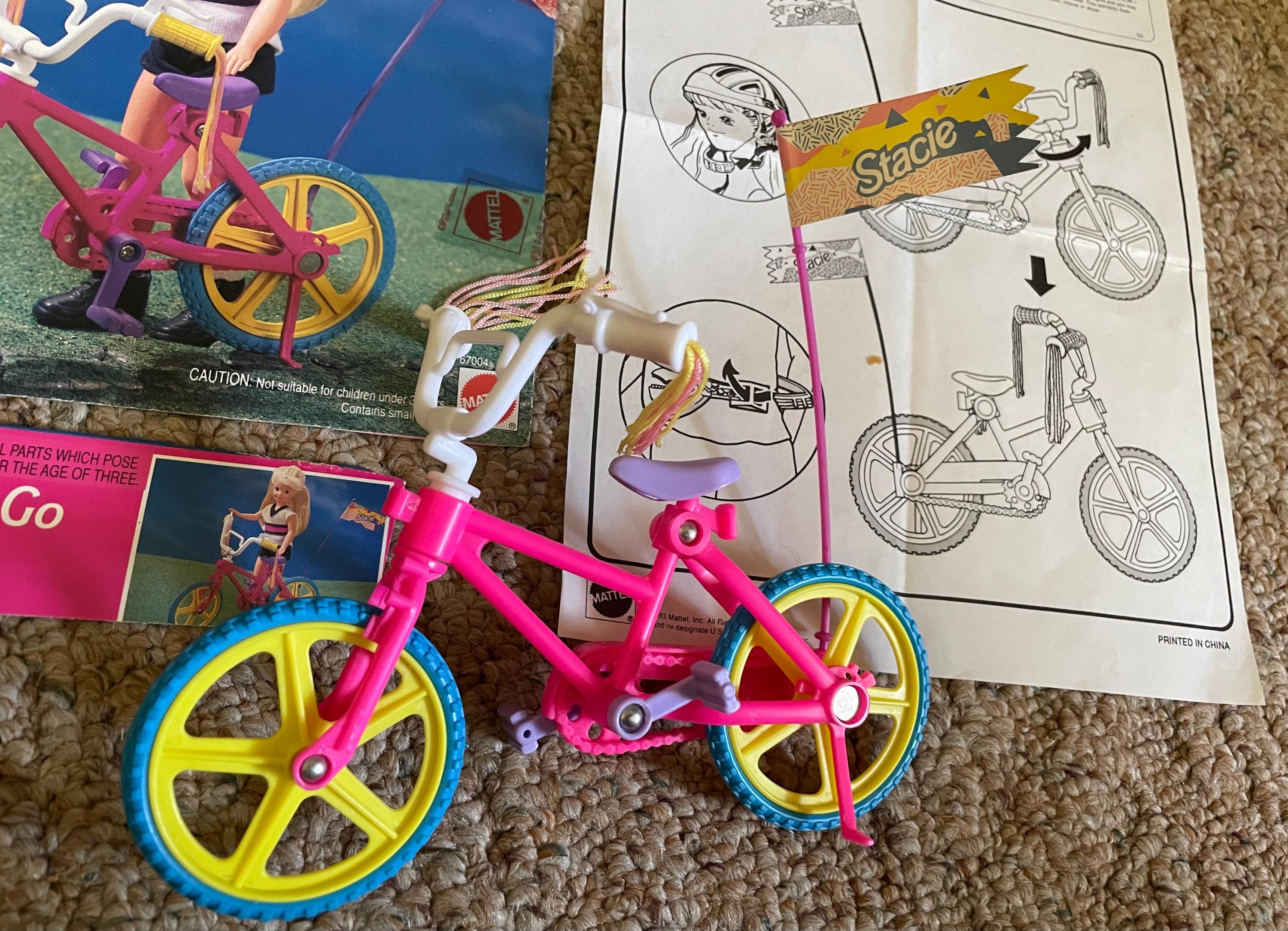 1993 Barbie Stacie on the Go Bike Bicycle Mattel - Etsy