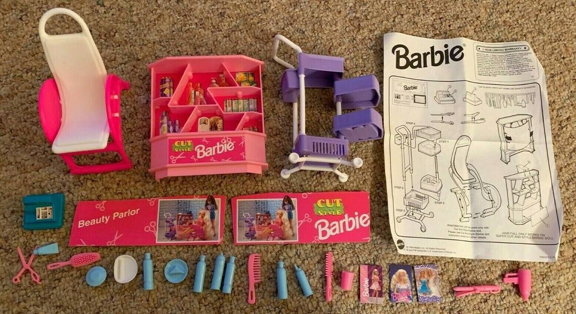 Barbie 1994 Cut and Style Beauty Parlor - Etsy