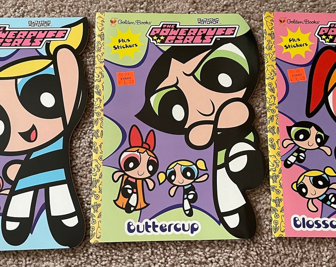 The Powerpuff Girls Plus Stickers Buttercup Blossom Bubbles - Golden ...