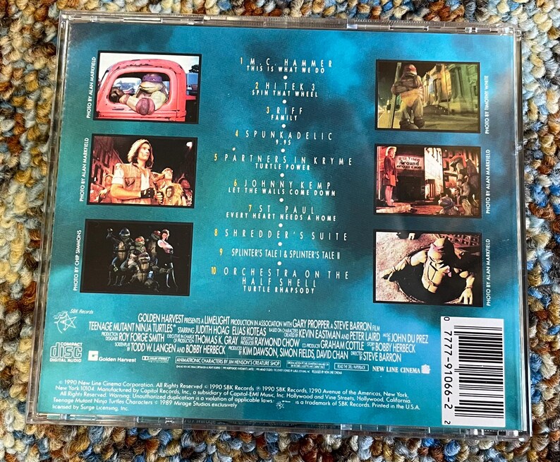 Teenage Mutant Ninja Turtles the Original Motion Picture Soundtrack ...