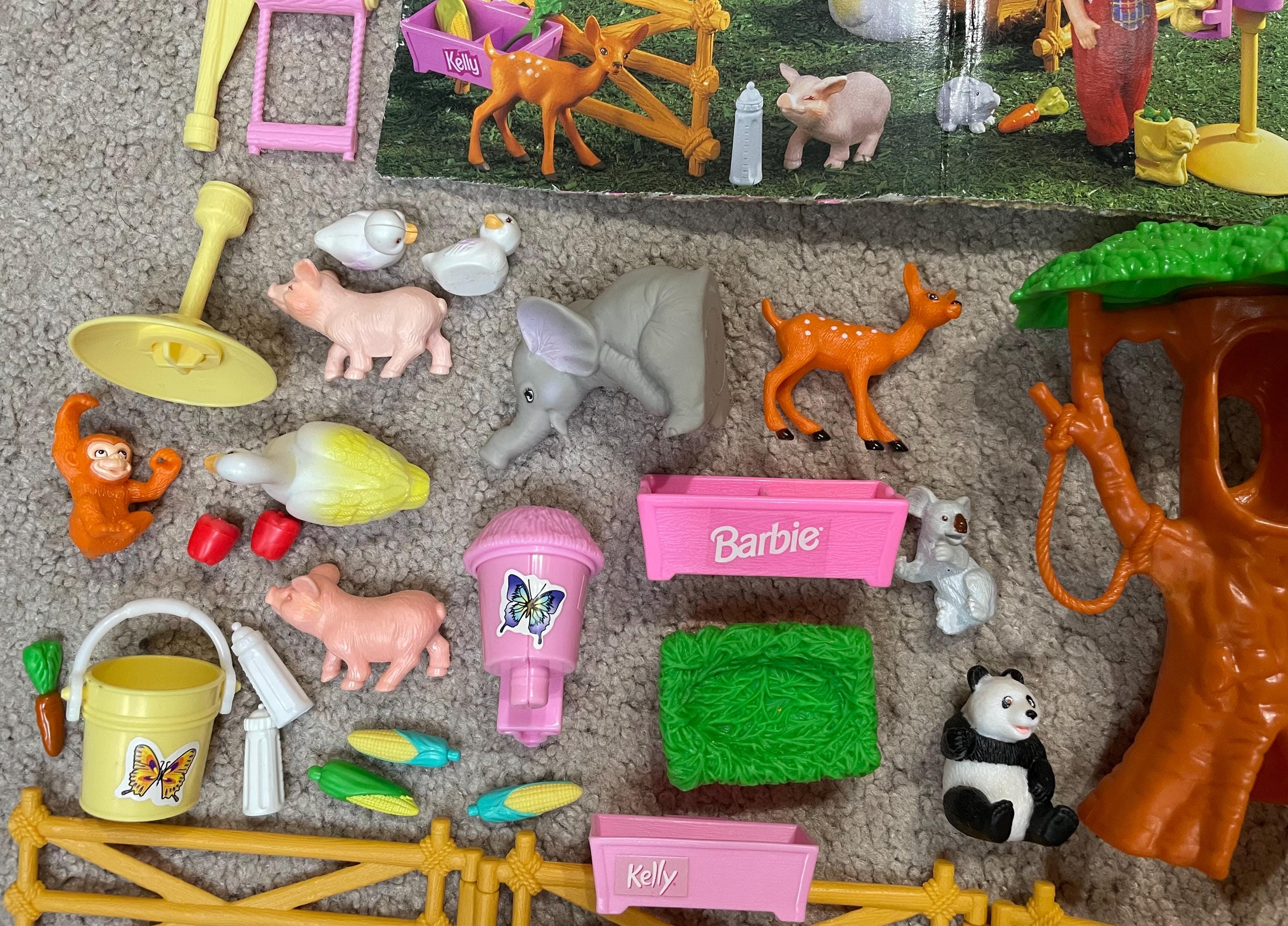 Barbie Kelly Petting Zoo Playset 2000 67351-91 Mattel - Etsy