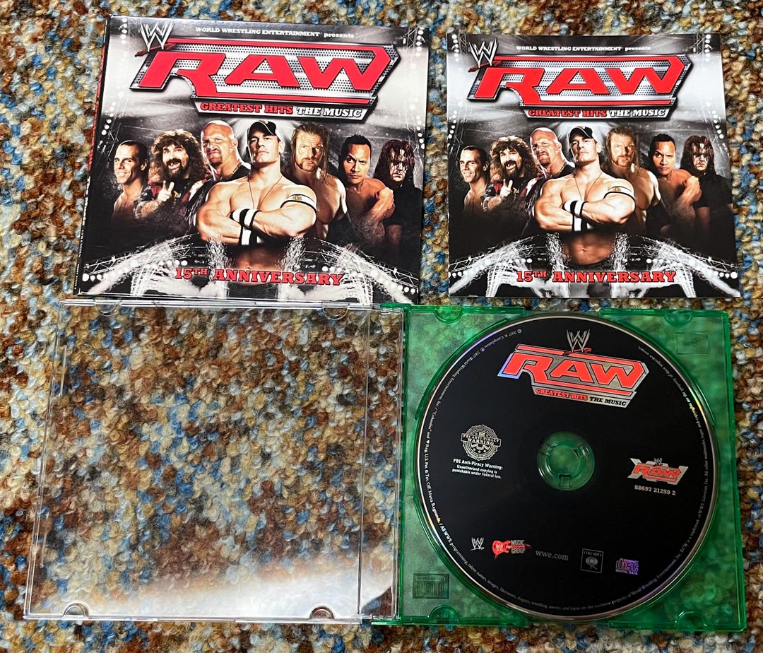 WWE Raw 15th Anniversary Greatest Hits the Music CD - Etsy
