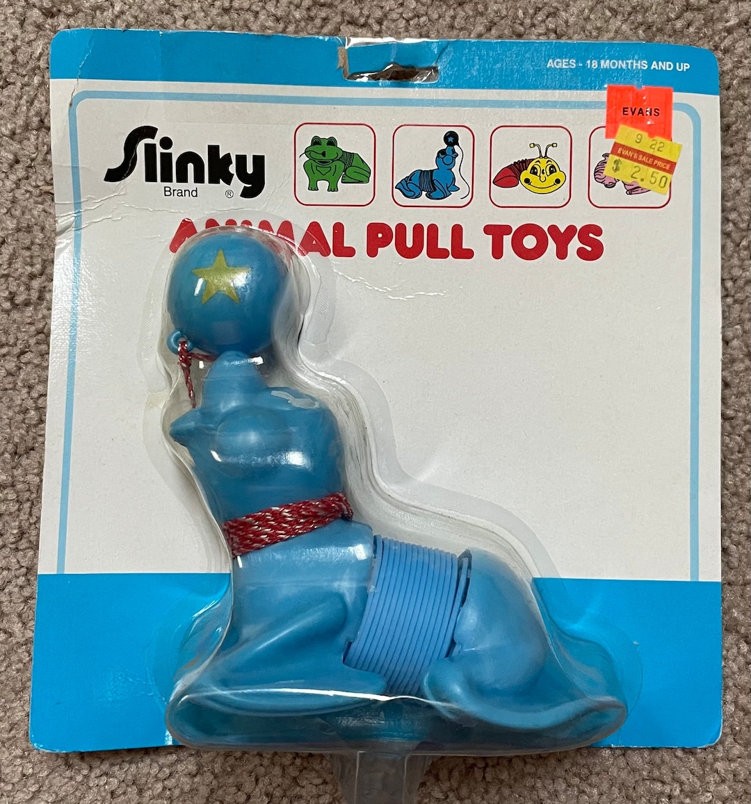 Slinky Animal Pull Toys Seal - James Industries - Etsy