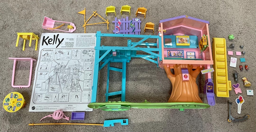 2001 Barbie Kelly Club Lots of Secrets Clubhouse Playset Mattel - Etsy