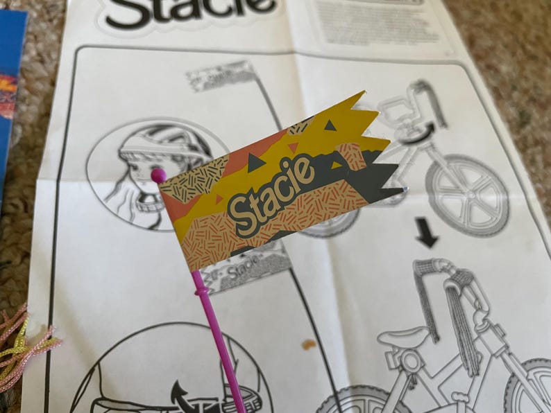 1993 Barbie Stacie on the Go Bike Bicycle Mattel - Etsy