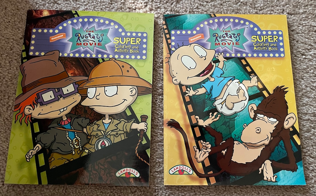 2 Nickelodeon the Rugrats Landoll's Coloring and Activity Books 1998 - Etsy