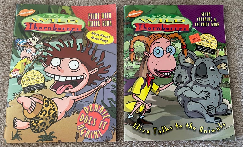 The Wild Thornberrys Donnie Does It Again! Paint With Water Book and ...