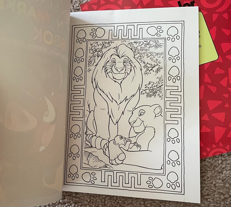 Disney's the Lion King Paint N Marker and Trace & Color - Etsy