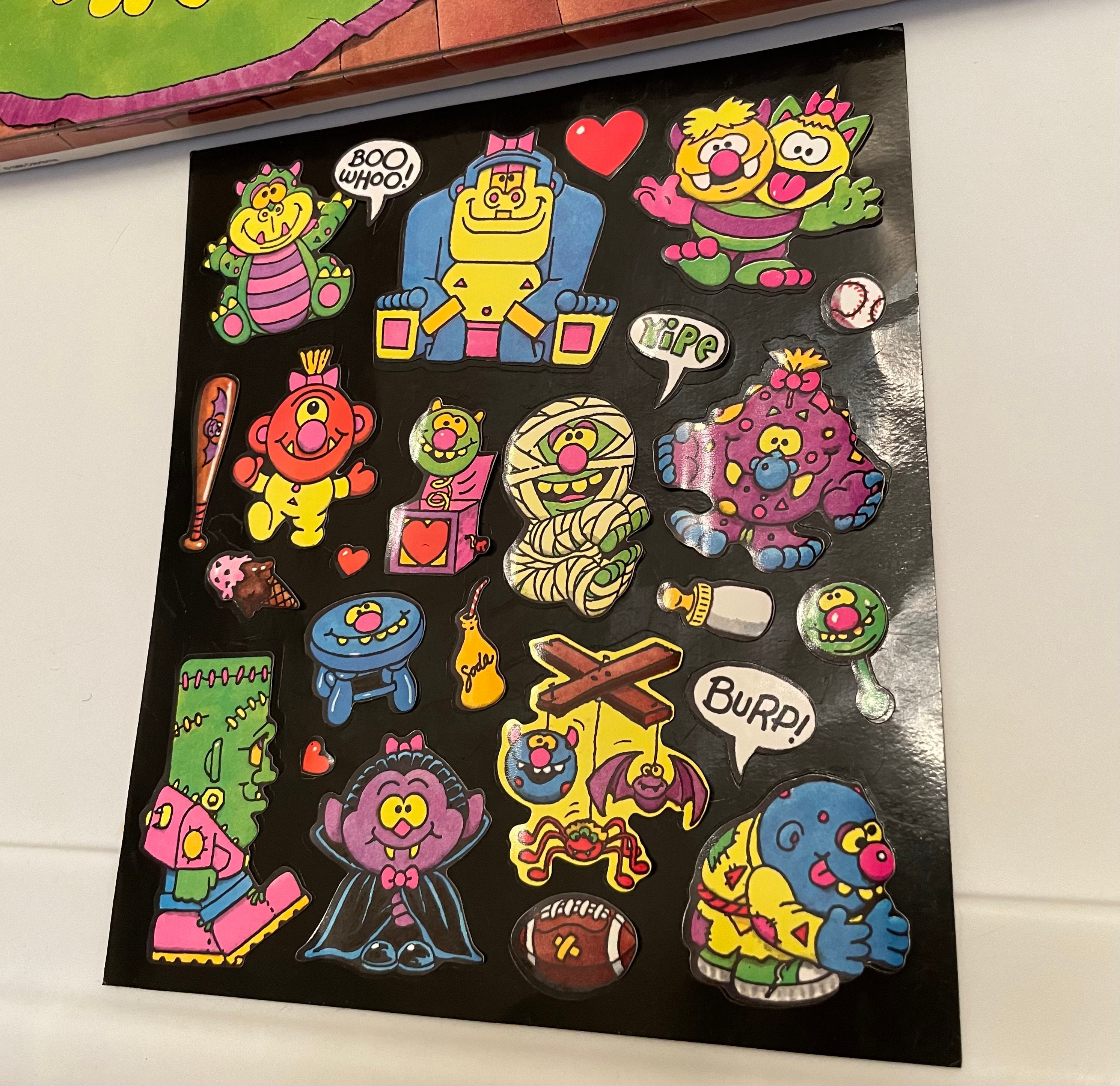 Lovable Monsters Colorforms Play Set 1987 COMPLETE - Etsy