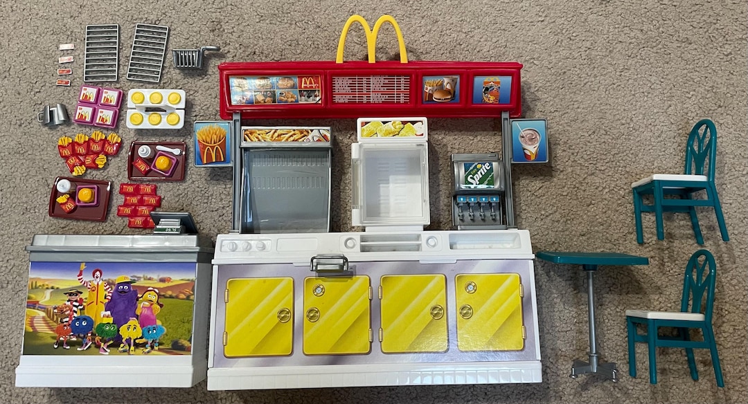 Barbie Mcdonald's Fun Time Restaurant Playset 88811 Mattel 2001 - Etsy