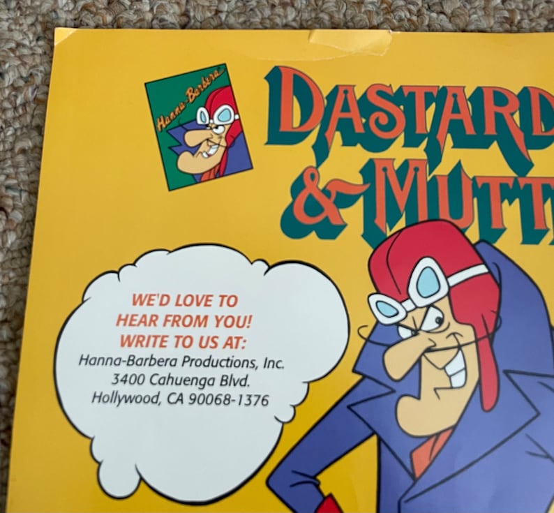 Dastardly and Muttley Coloring & Activity Book Landoll's 1994 - Hanna ...