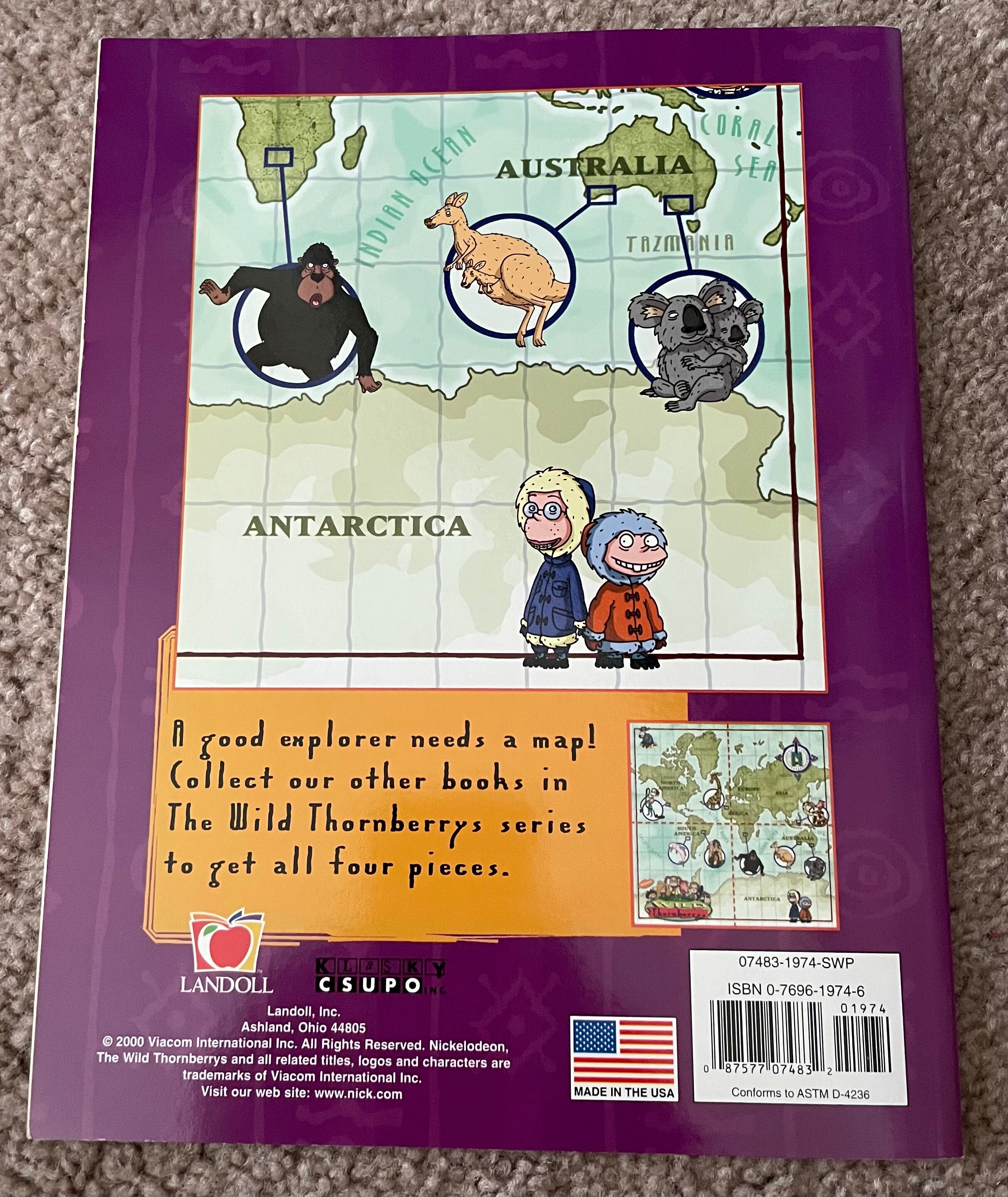 The Wild Thornberrys Super Coloring & Activity Book - 2000 Landoll's - Etsy