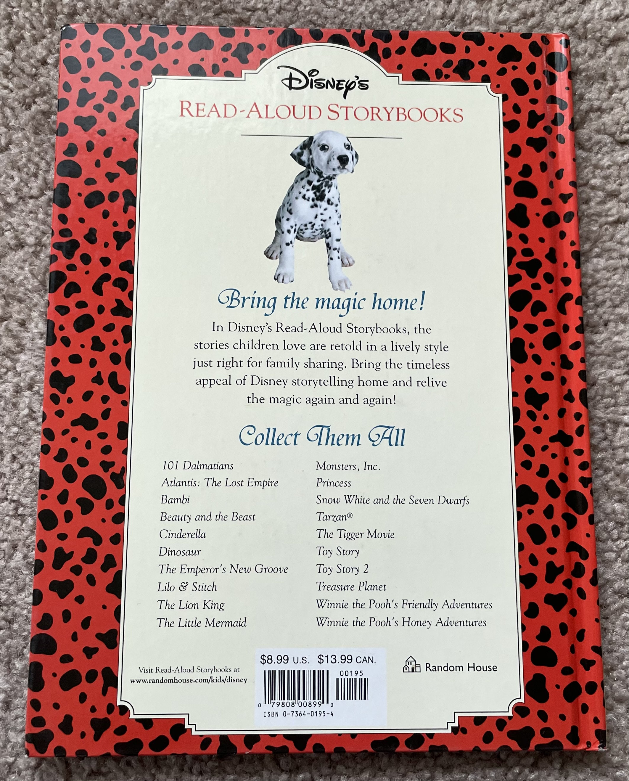 Disney's 102 Dalmatians A Read-aloud Storybook Random House 2000 - Etsy
