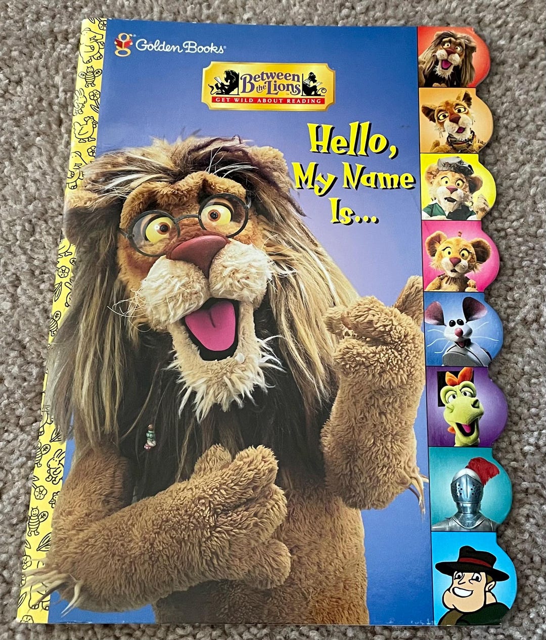 Between the Lions Hello My Name is Book - Golden Books - Etsy