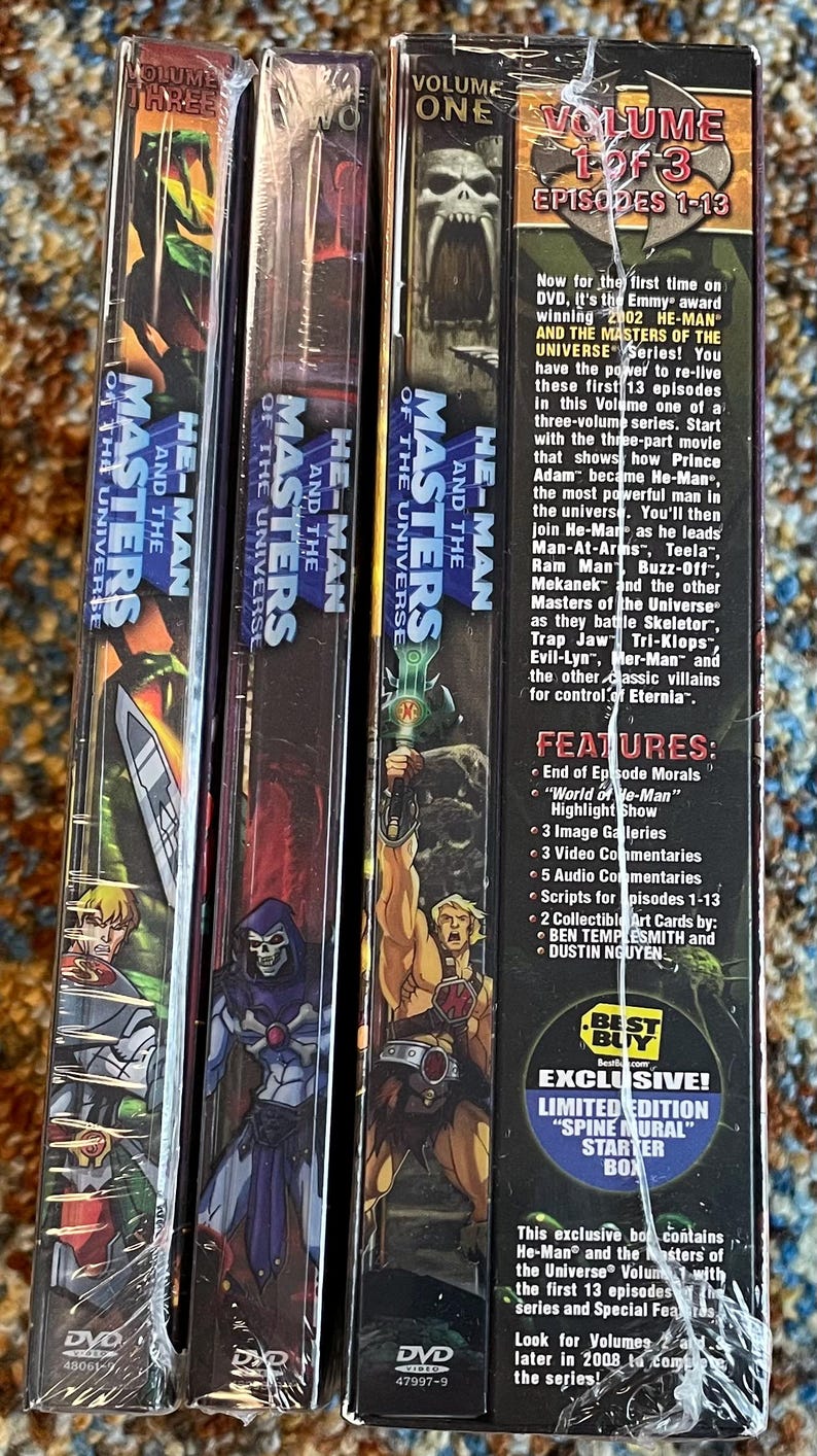 He-man and the Masters of the Universe Volume 1-3 Dvds NEW - Best Buy ...