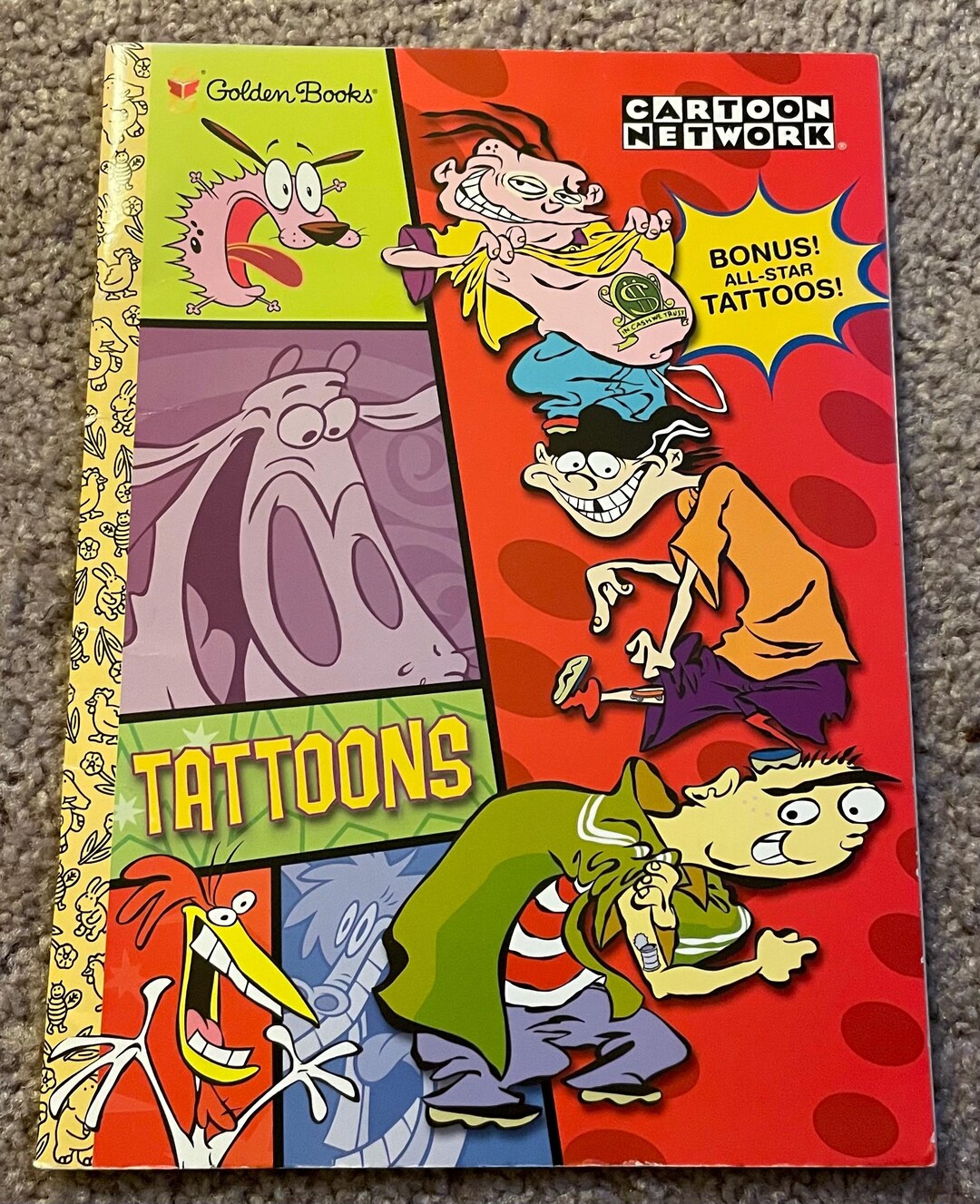 Cartoon Network Tattoons - Tattoo Book - Golden Books 2001 - Etsy