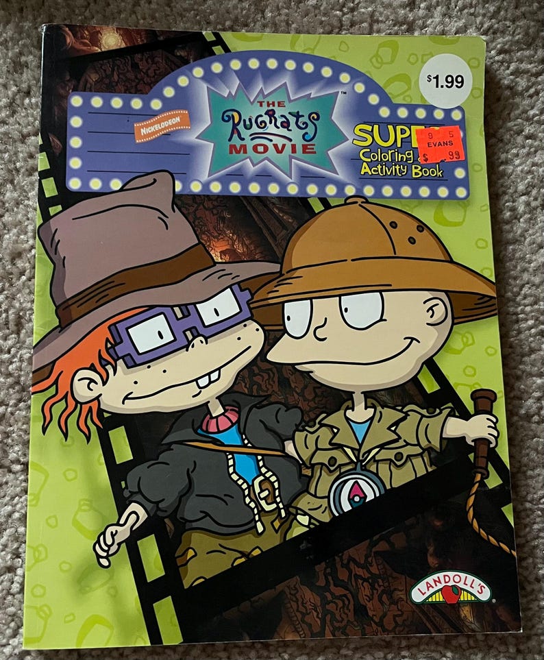 The Rugrats Movie Super Coloring and Activity Book - 1998 Landoll's ...