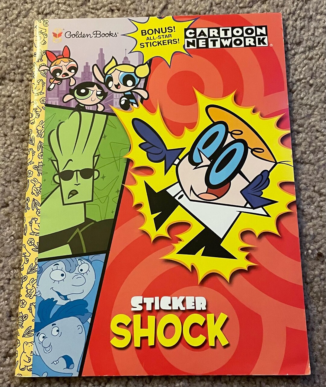 Cartoon Network Sticker Shock - Golden Books 2001 - Missing One Sticker ...