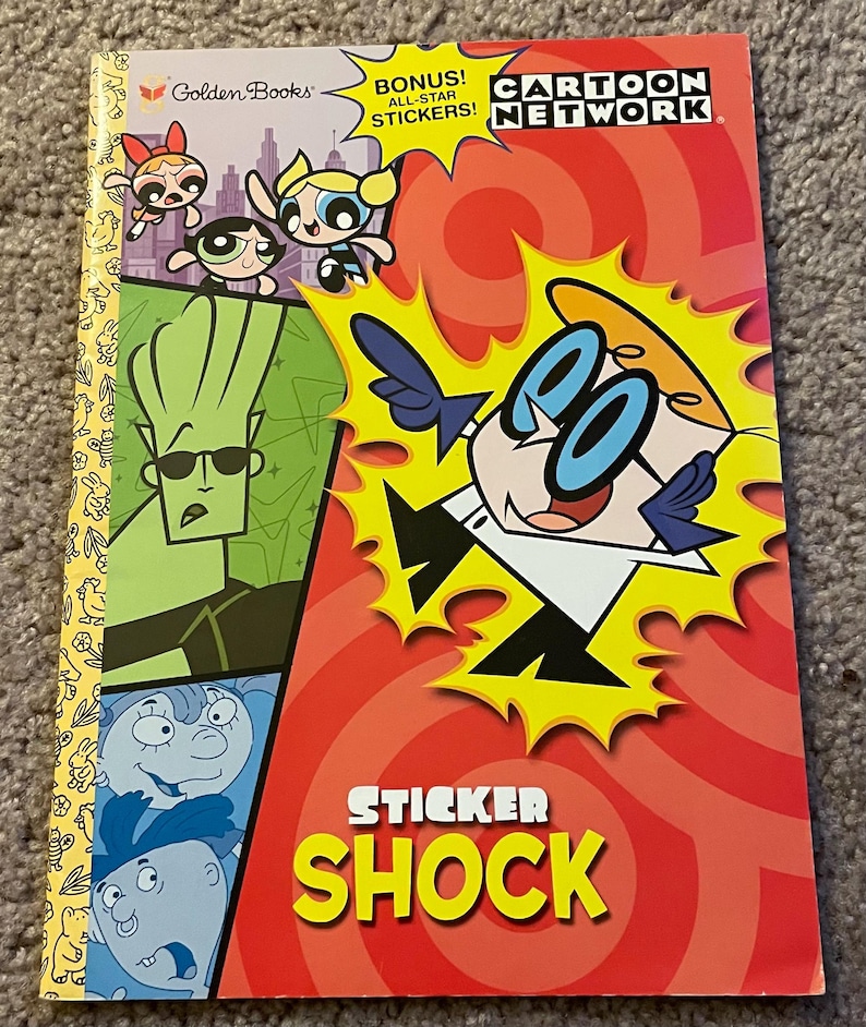 Cartoon Network Sticker Shock Golden Books 2001 Missing One Sticker - Etsy