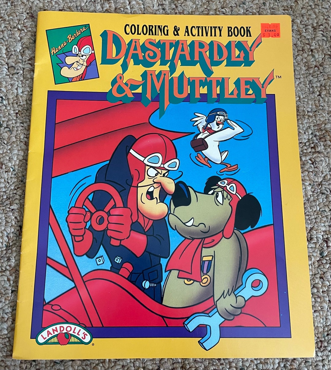 Dastardly and Muttley Coloring & Activity Book Landoll's 1994 - Hanna ...