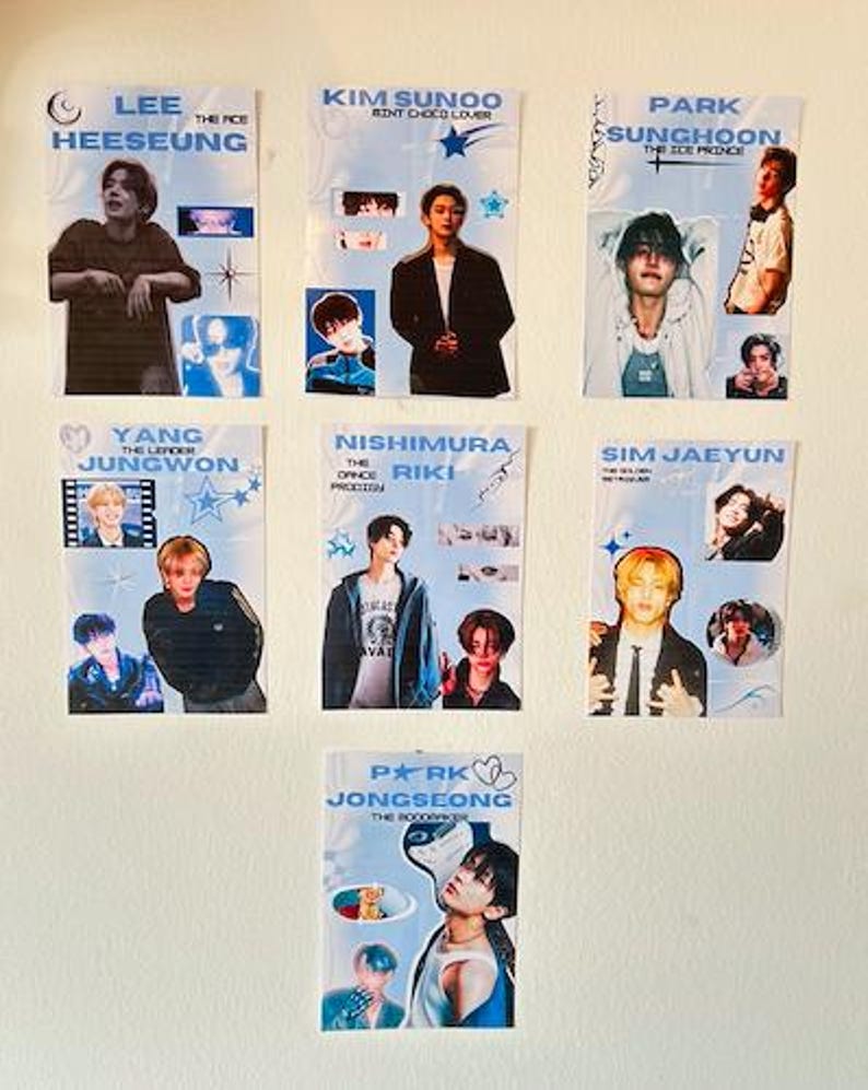 Enhypen Inspired Graphic Art Posters- Digital and Ready to Order- Great ...