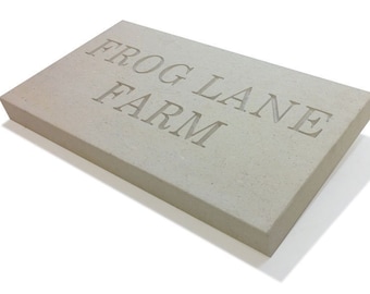 Portland Stone House Sign Various Sizes Jesmonite Finish Rectangular ...