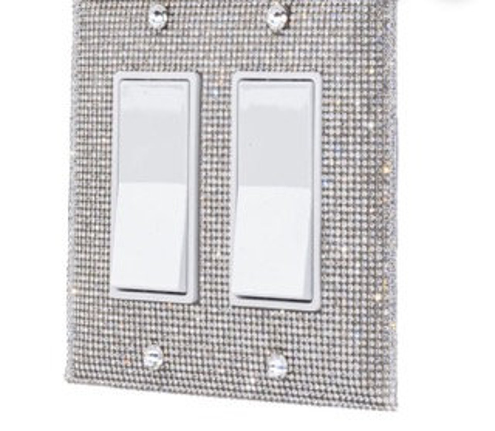 Bling Crystals Switch Cover Plate Silver Wall Switch Plate - Etsy