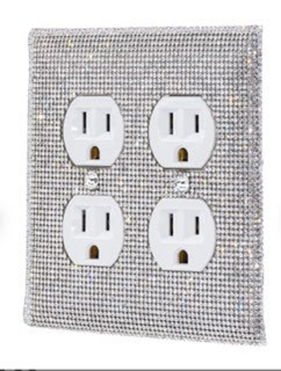 Bling Crystals Switch Cover Plate Silver Wall Switch Plate - Etsy