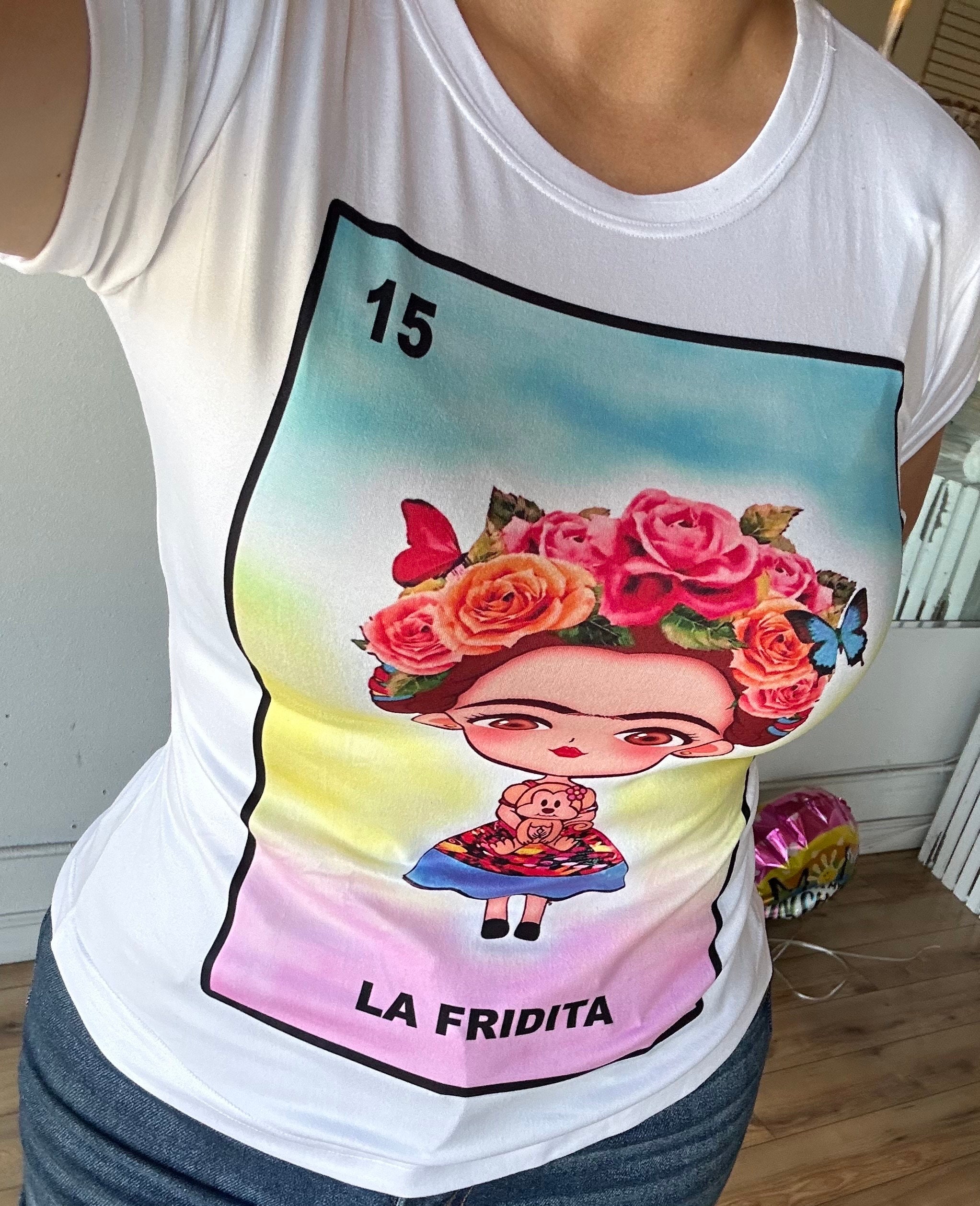 Mexicana Fridita Frida Kahlo Cartoon-frida Kahlo-frida Tee-frida Kahlo ...