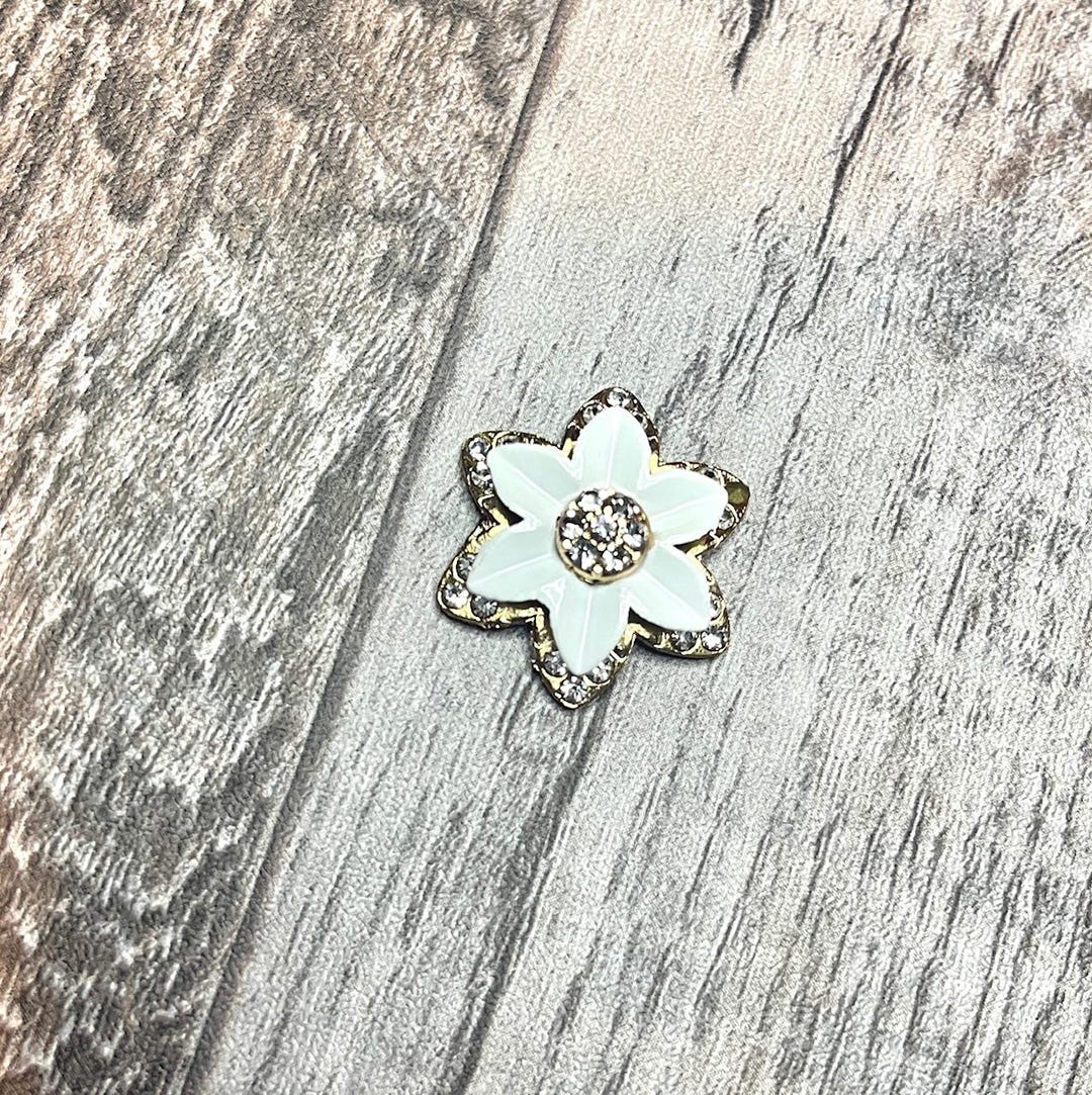 Flower Shoe Charms, Mini Shoe Charms, Filler Shoe Charms, Metal Shoe ...