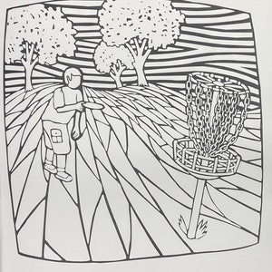 The Disc Golf Coloring Book - Etsy