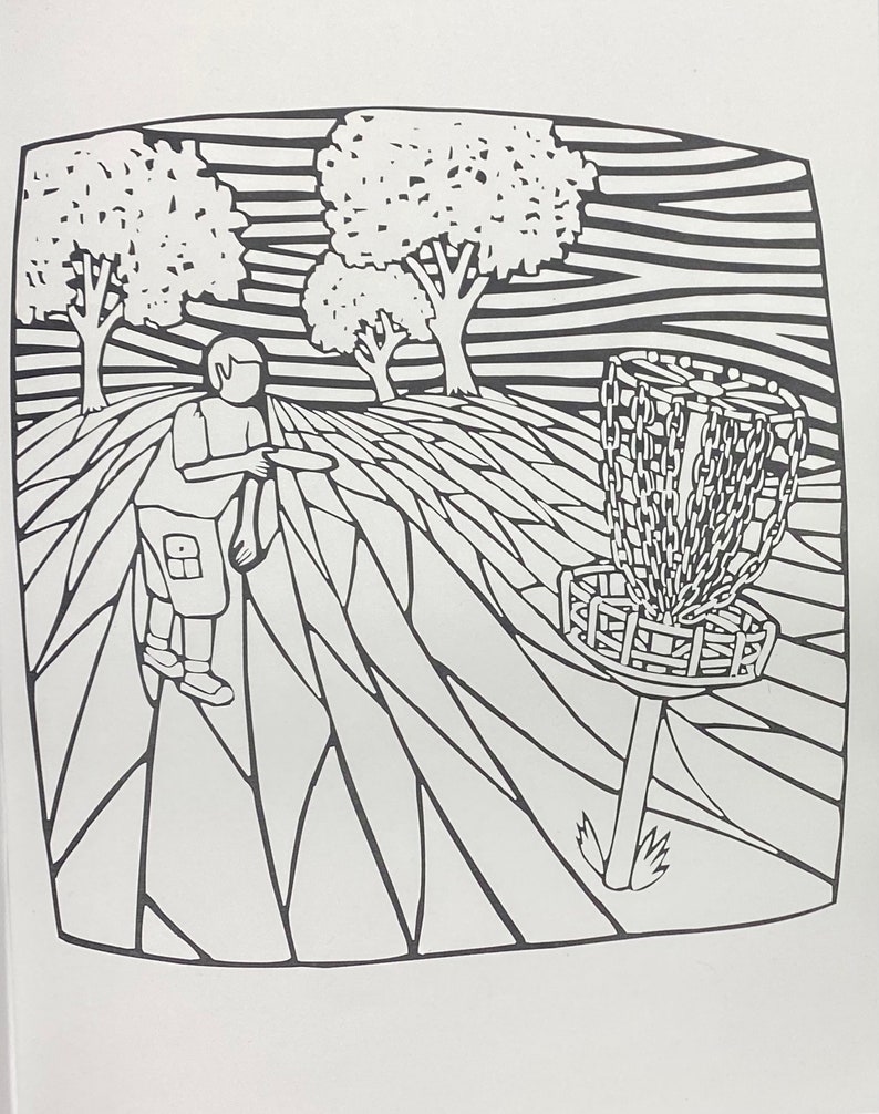 The Disc Golf Coloring Book - Etsy