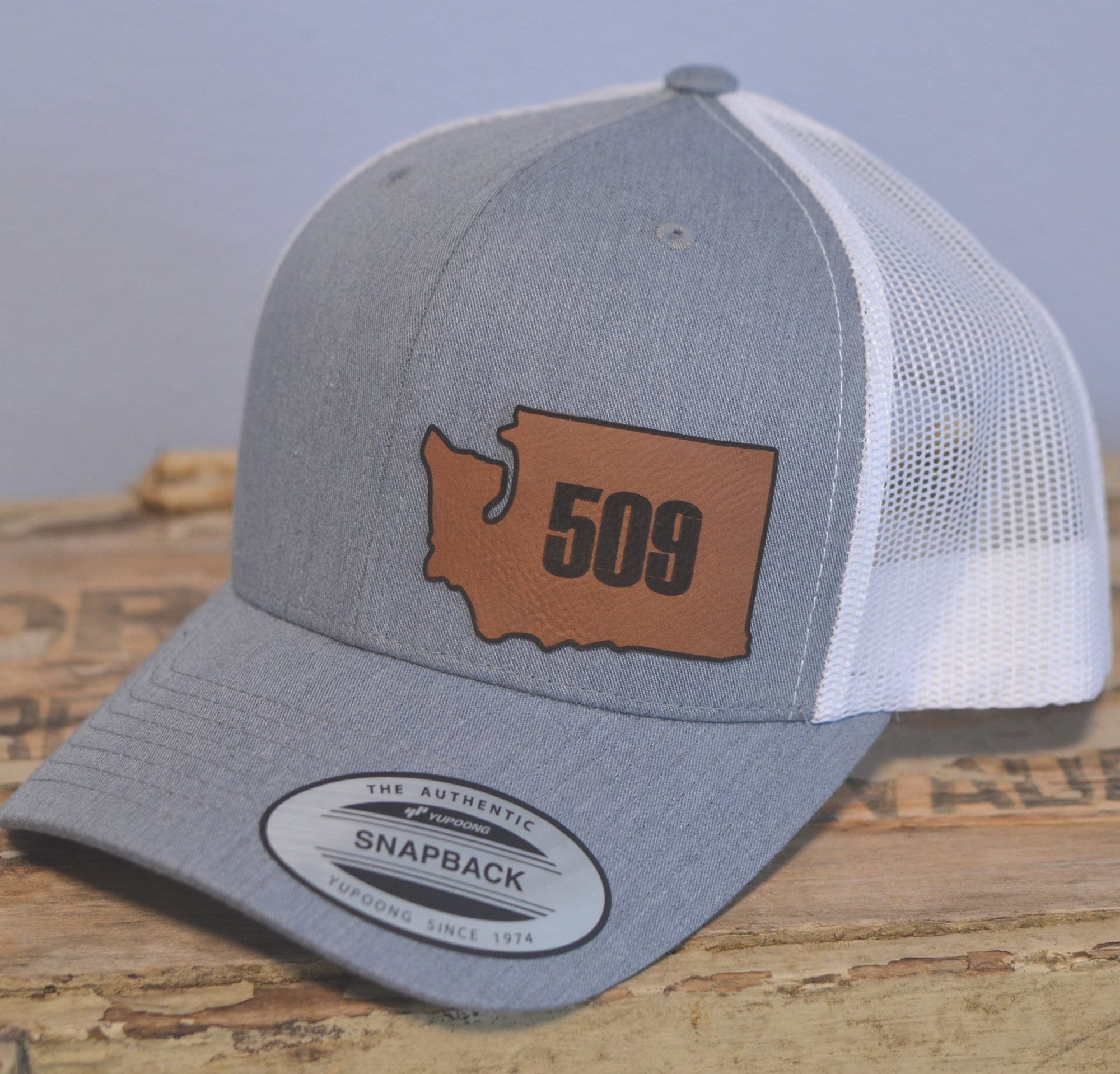 State Area Code Custom Leather Patch Hat Personalized State Outline ...