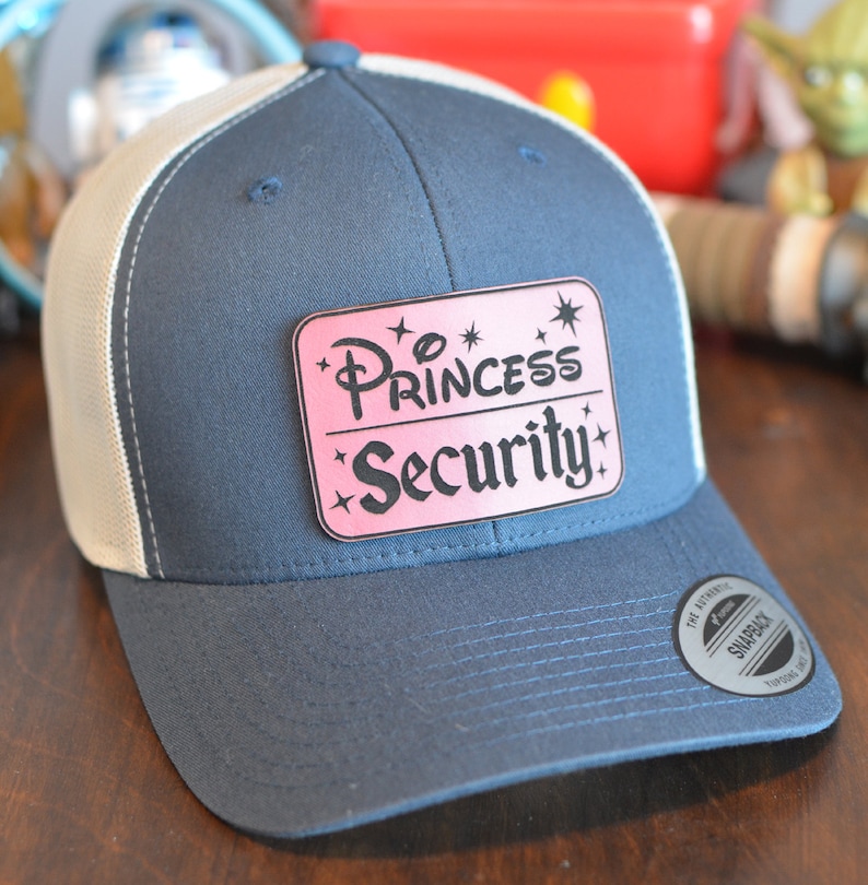 Disney Princess Security Custom Disneyland Dad Trucker Hat Dad of a Princess Custom Farmer Patch ...