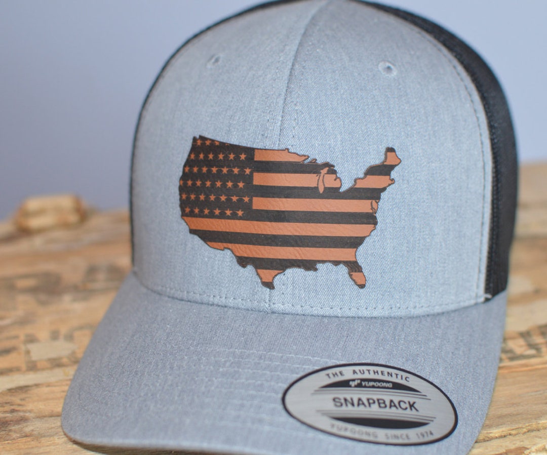 USA American Flag United States Country Trucker Patch Hat / Unique ...