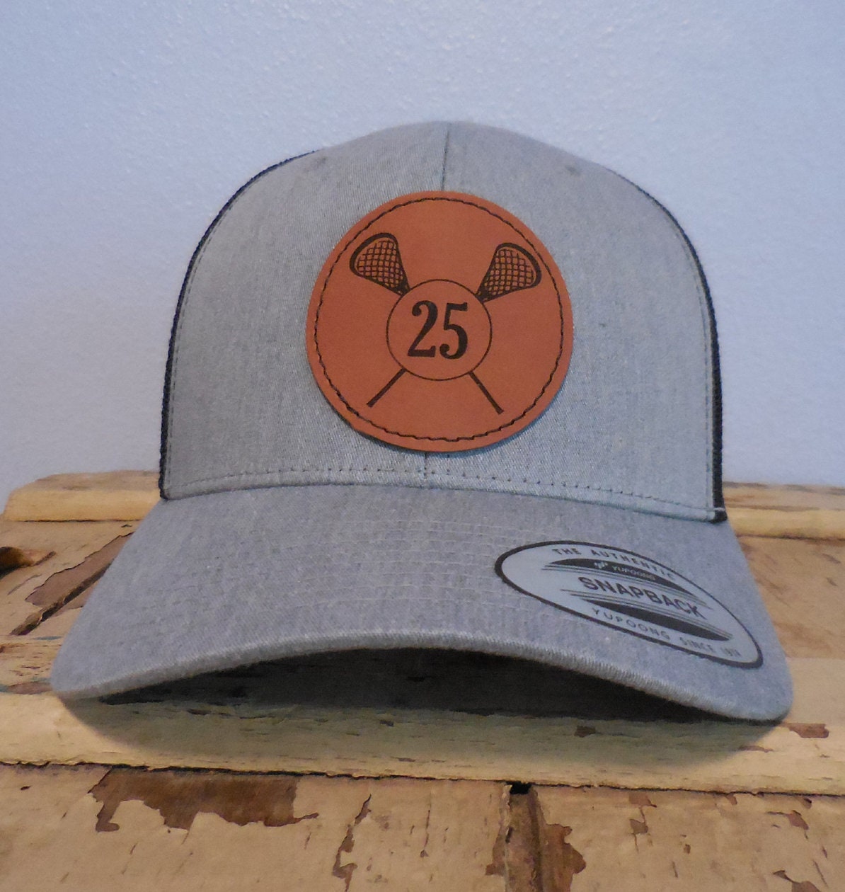 Custom Patch Hat High School Player Number Custom Lacrosse Trucker ...