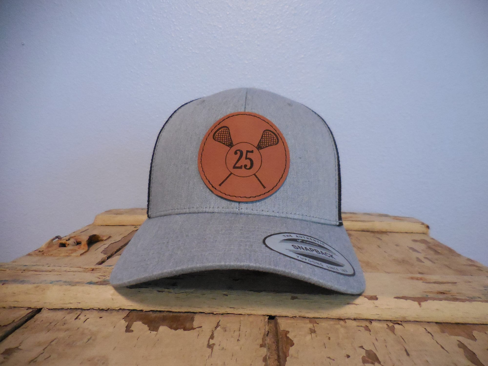 Custom Patch Hat High School Player Number Custom Lacrosse Trucker ...