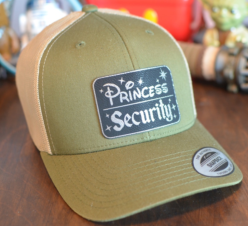 Disney Princess Security Custom Disneyland Dad Trucker Hat Dad of a Princess Custom Farmer Patch ...