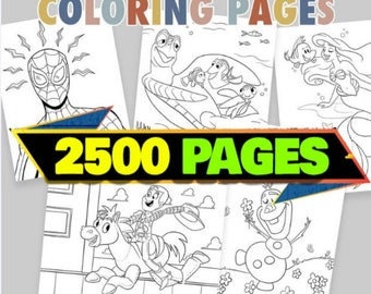 2500+ Printable Coloring Pages for Kids - Etsy