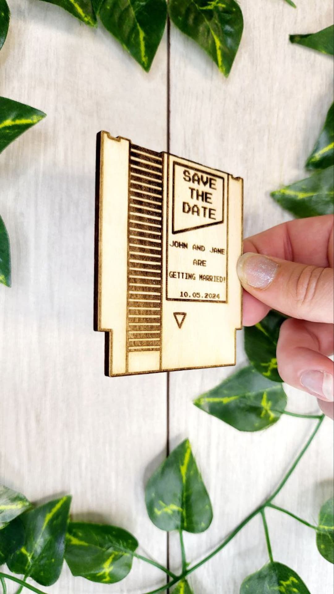 Video Game Save the Date Magnet • Retro Cartridge Wedding Invitation ...