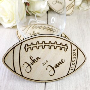 Football Coaster Wedding Favors for Guests, Sports Wedding Favor ...