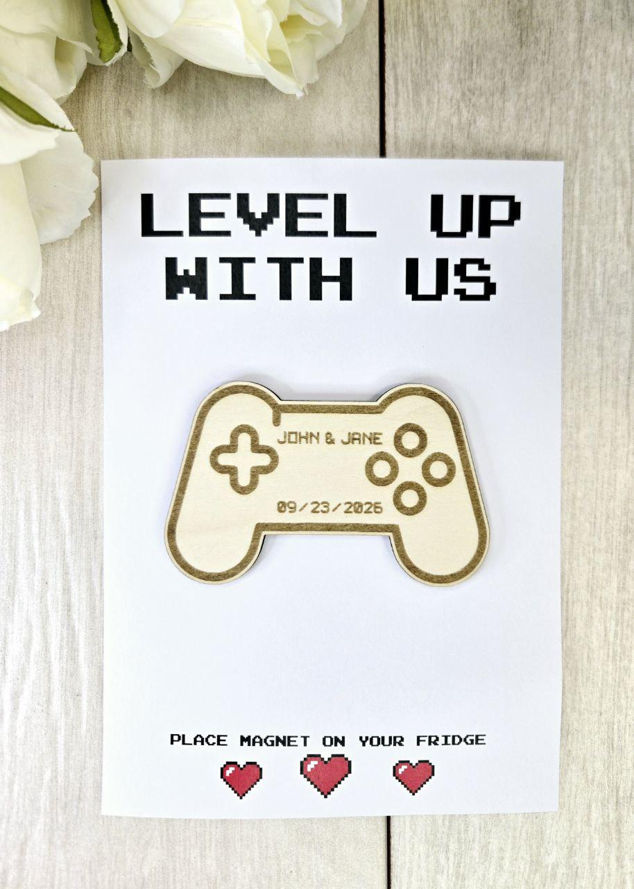 Video Game Save the Date Magnet • Nerdy Gamer Wedding Favors ...