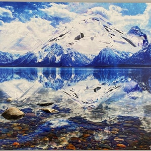 Teton Mountain Range Art, Melanie Beckler Artwork, Activated Light ...