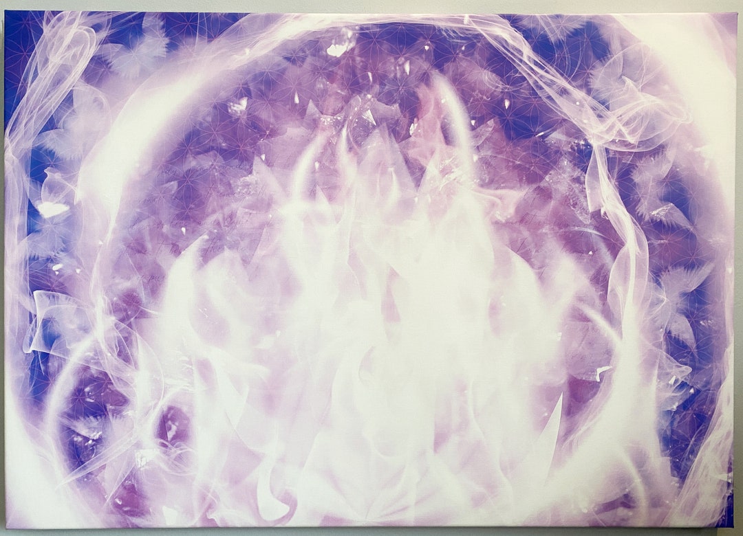 Violet Flame of Transmutation Art, Melanie Beckler Artwork, Spiritual ...