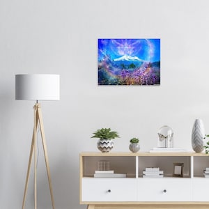 Angel Poster, Positive Aura Wall Art, Mount Shasta, Chakra Poster, High ...